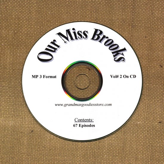 OLD TIME RADIO OTR OUR MISS BROOKS VOL#2 67 EPISODES