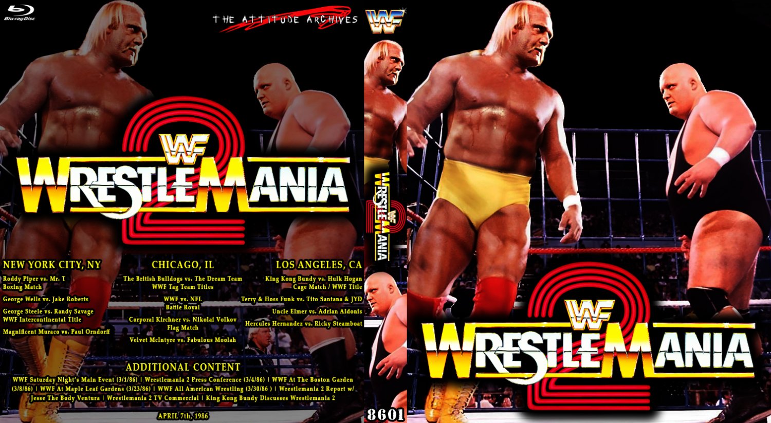 WWF Wrestlemania 2 (1986) Blu Ray