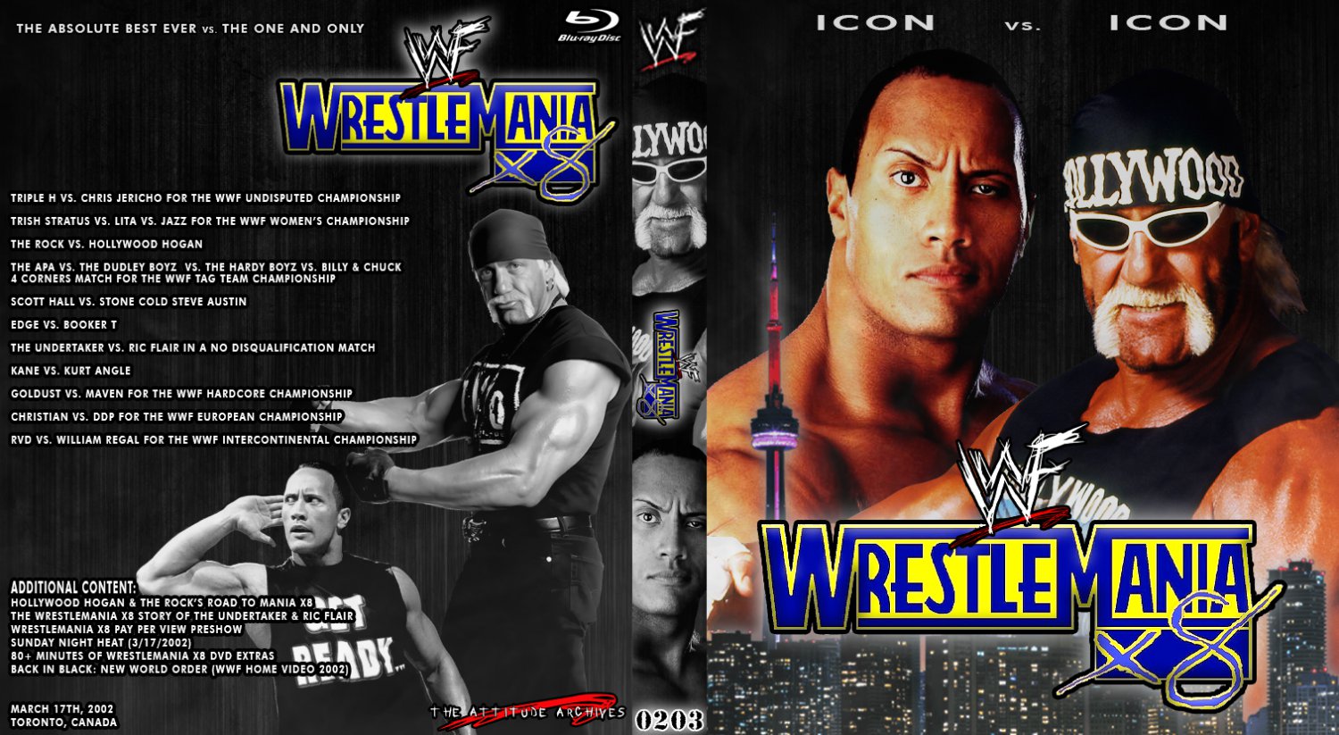 WWF Wrestlemania X8 (2002) Blu Ray