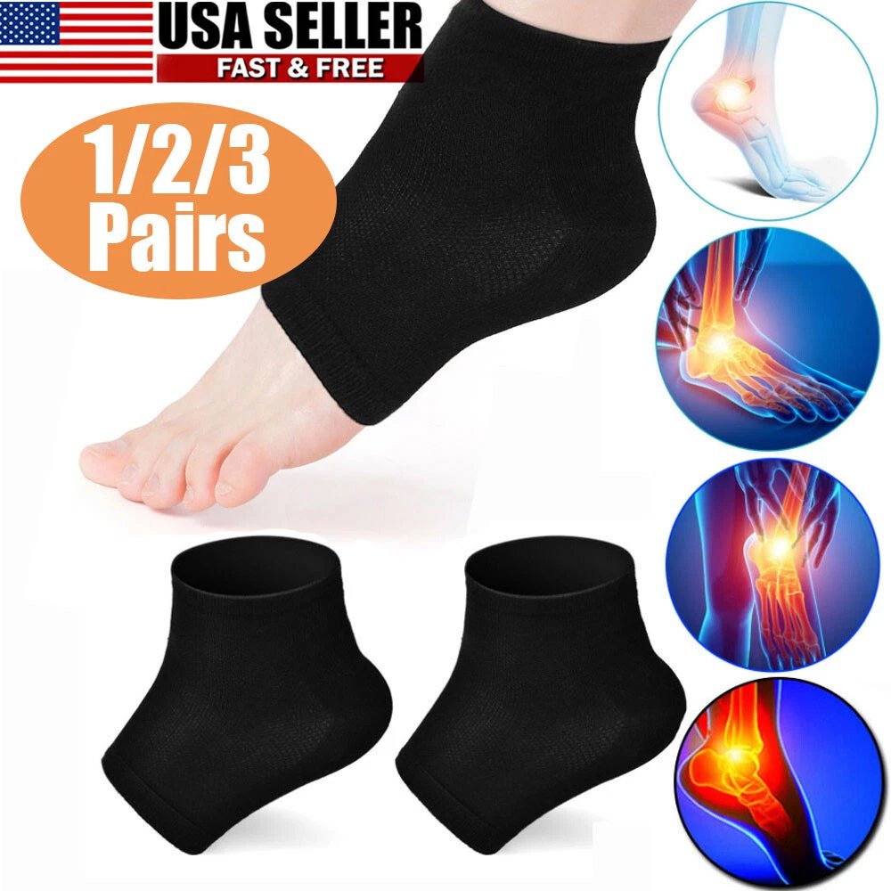 Compression Socks Foot Pain Relief Ankle Support Sleeve Brace Plantar ...