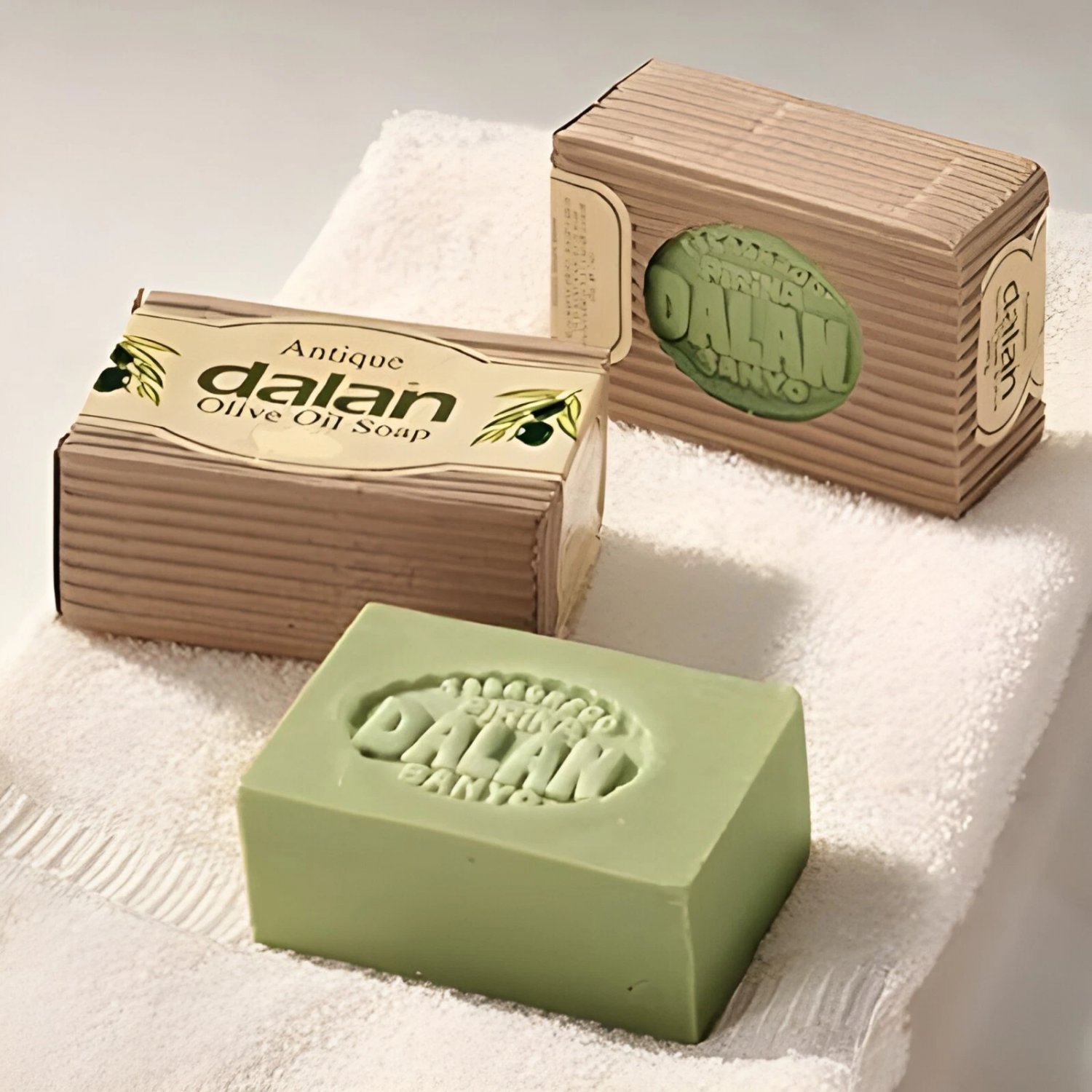 Dalan Antique Olive Oil Bar Soap 100% Natural 170 gr (1-3-6-16-36- Pack)
