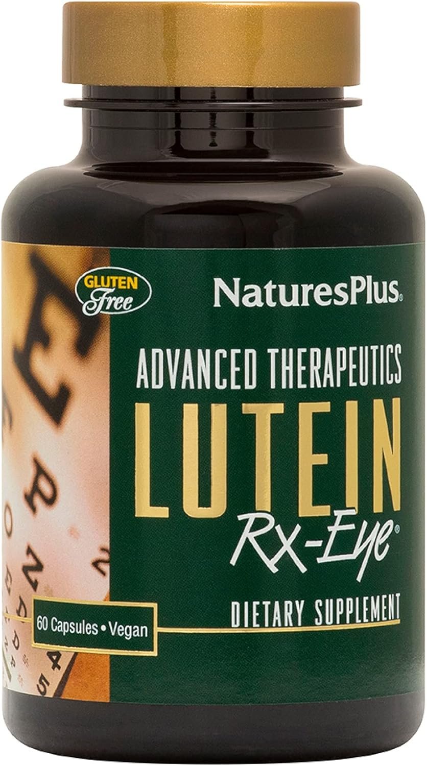 Natures Plus Advanced Therapeutics Lutein Rx-Eye - 20 mg, 60 Vegetarian ...