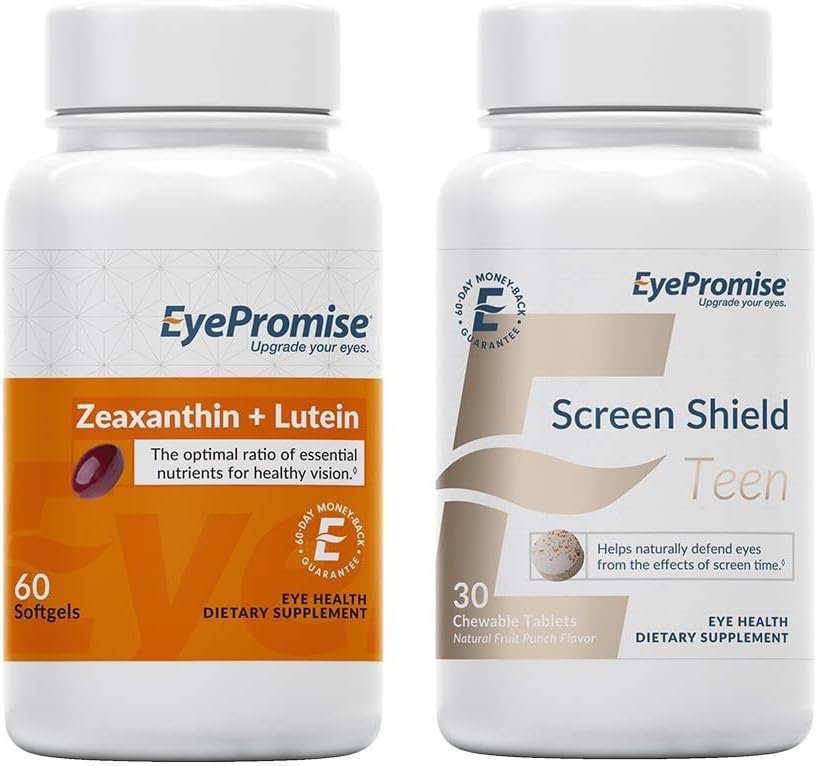 EyePromise Zeaxanthin + Lutein Eye Vitamin and Screen Shield Teen ...