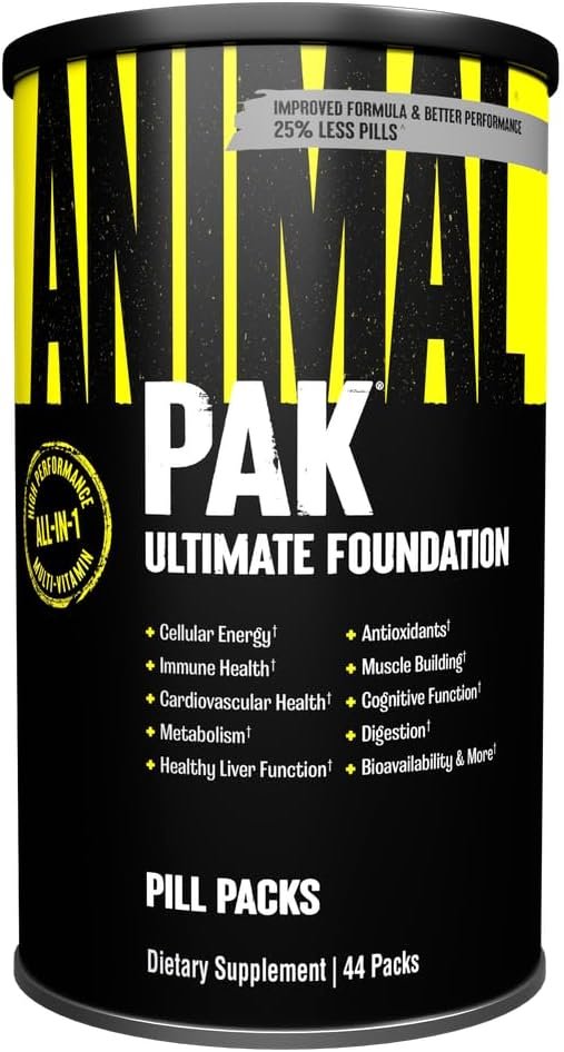 Animal Pak - Convenient Multivitamin for Men & Women Daily All-in-One ...