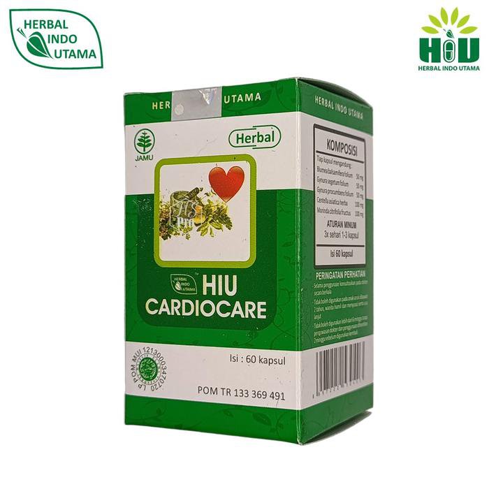 5 Boxs HIU Cardiocare HERBAL INDO UTAMA Helps Blood Circulation and ...