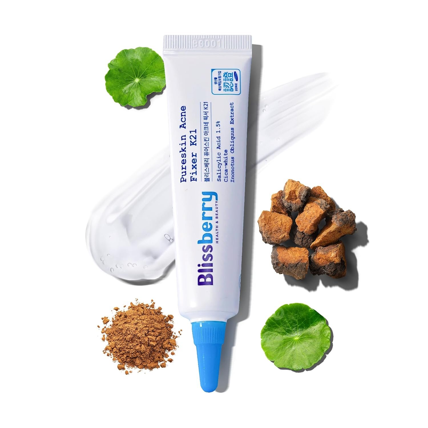 Blissberry Acne Gel - 1.5% Salicylic Acid, Acne Spot Gel For Blackheads ...