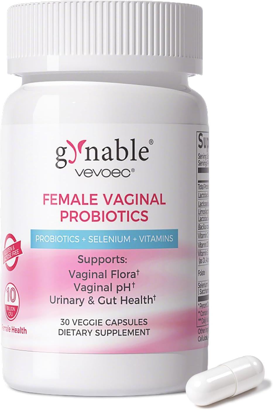 Gynable Vaginal Probiotic for Women- Female Probiotic for pH Balance,