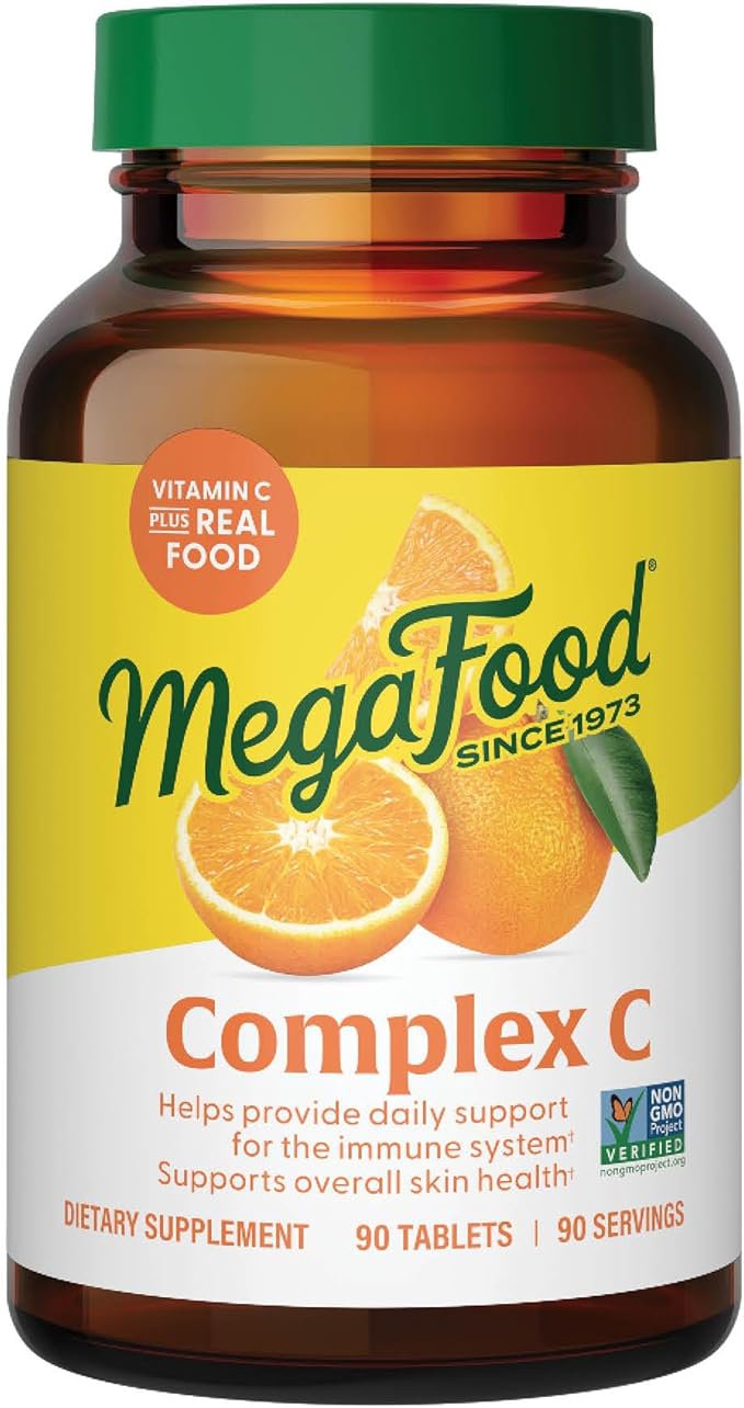 MegaFood Complex C - Vegan Immune Support Supplement with Vitamin C 250 mg