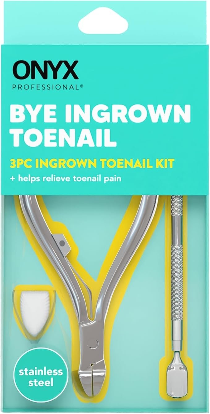 Onyx Professional Ingrown Toenail Kit with Toenail Clippers & Double ...