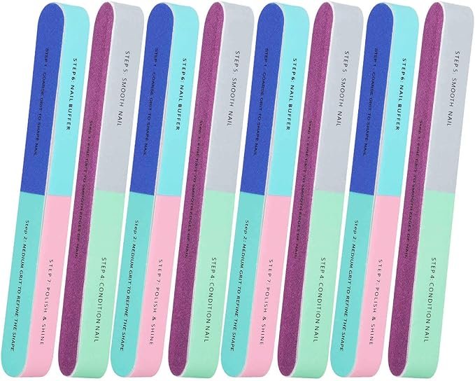 Professional Nail Buffer Block, Nail Buffer for Natural Nails, All-in ...