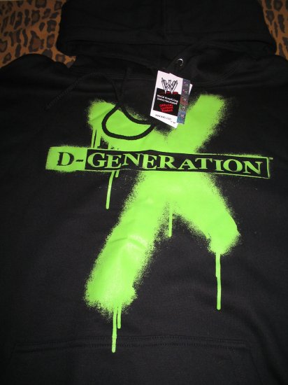 Licensed WWE Wrestling D-GENERATION X Hoodie Shirt Triple H Shawn ...