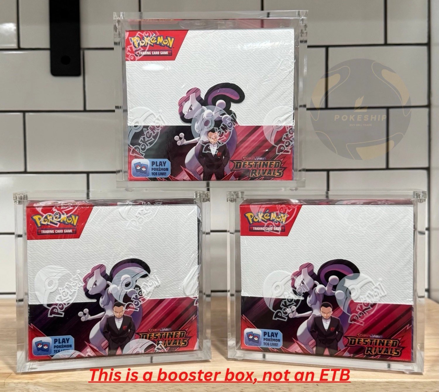 Pokemon Magnetic Booster Box Acrylic Case! Pokémon Card Protective Display!