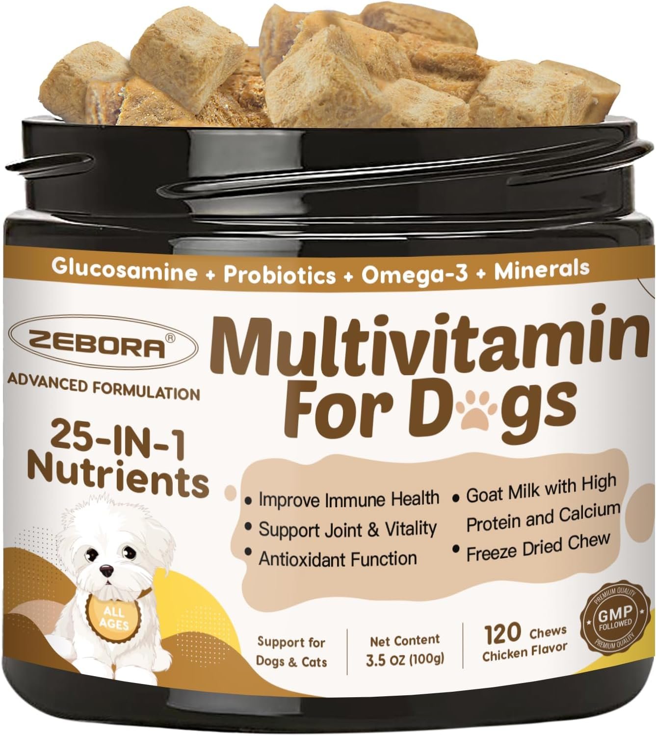 Dog Multivitamin with Probiotics - Dog Vitamins and Supplements