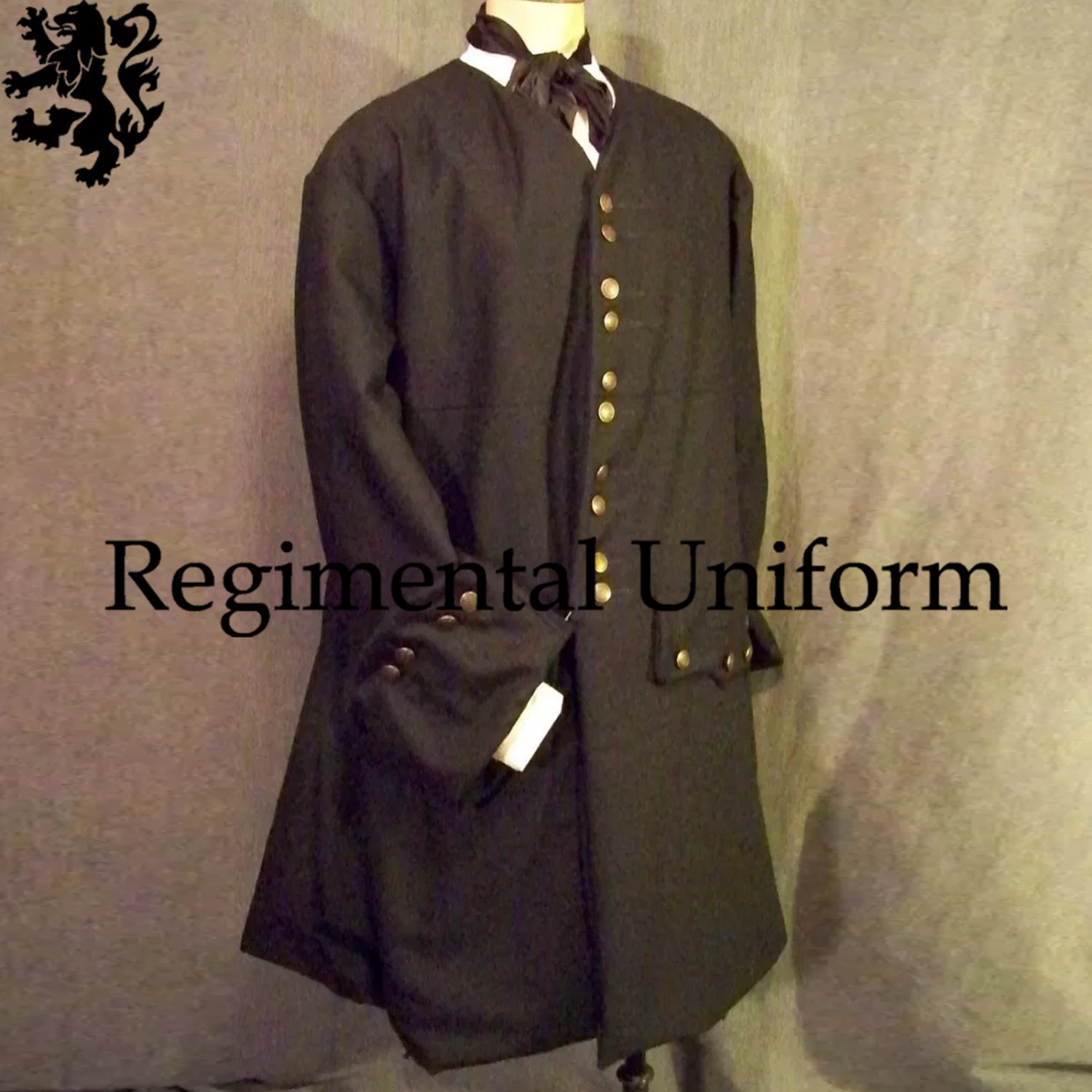 1760s Military Frockcoat Colonial Coat 18th Century Coat Navyblue Wool ...