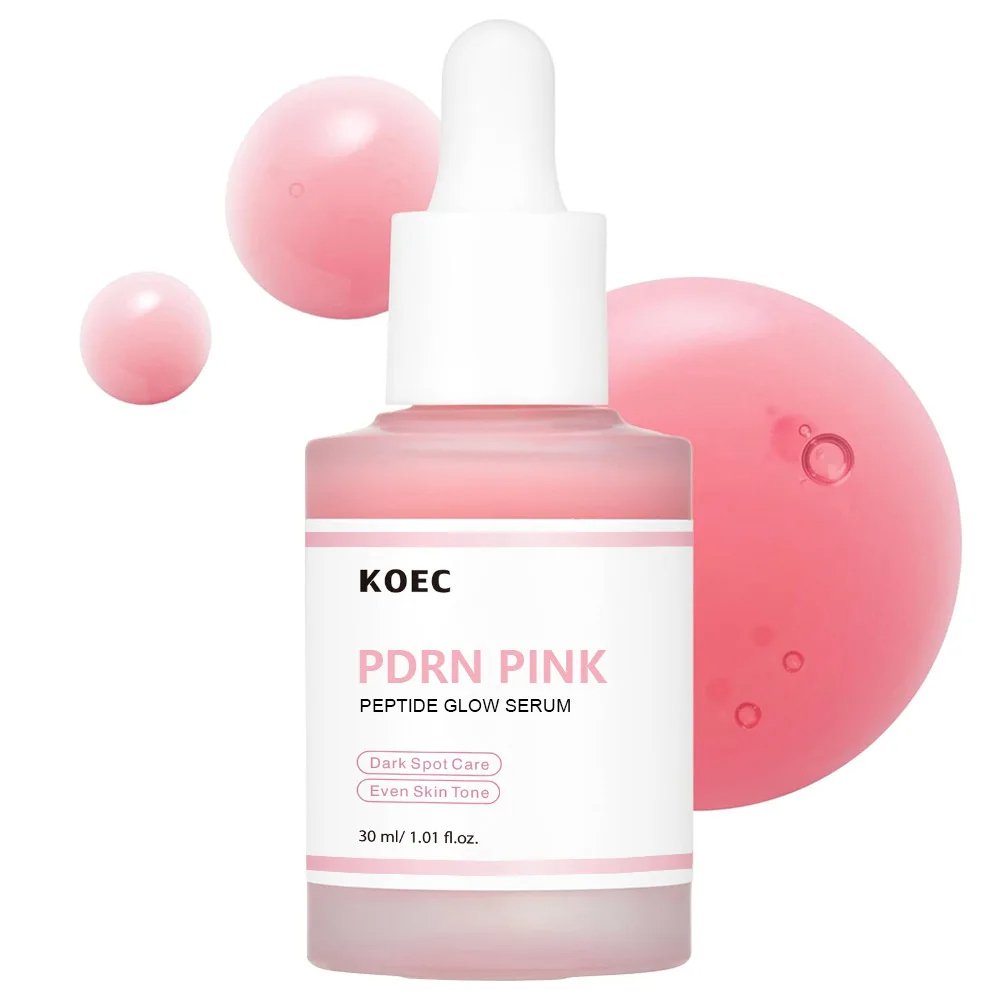 30ml KOEC Rose PDRN Pink Peptide Glow Facial Serum Dark Spot Care Even ...