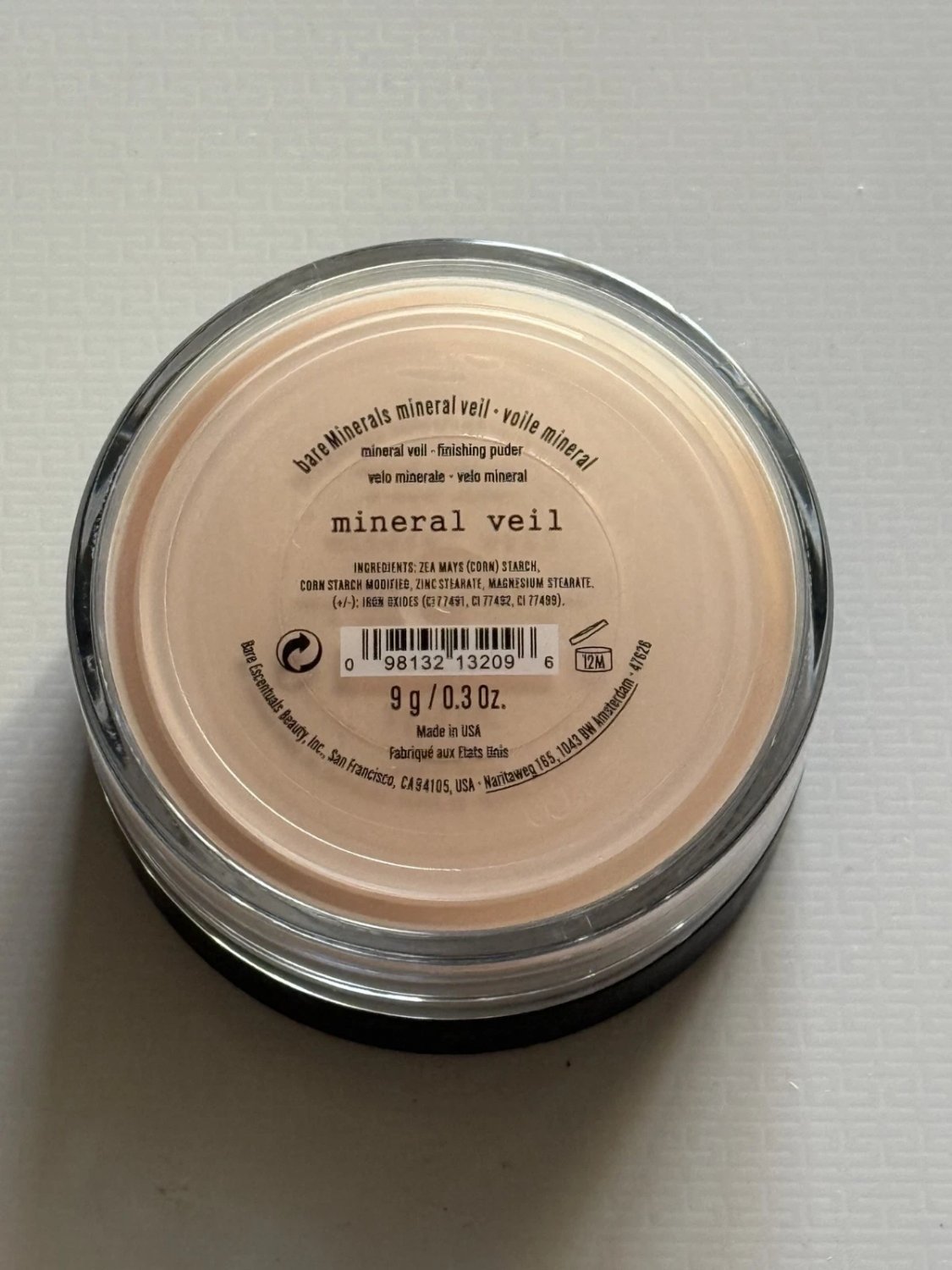 New BareMinerals Original Foundation Mineral Veil 9g Finishing Powder