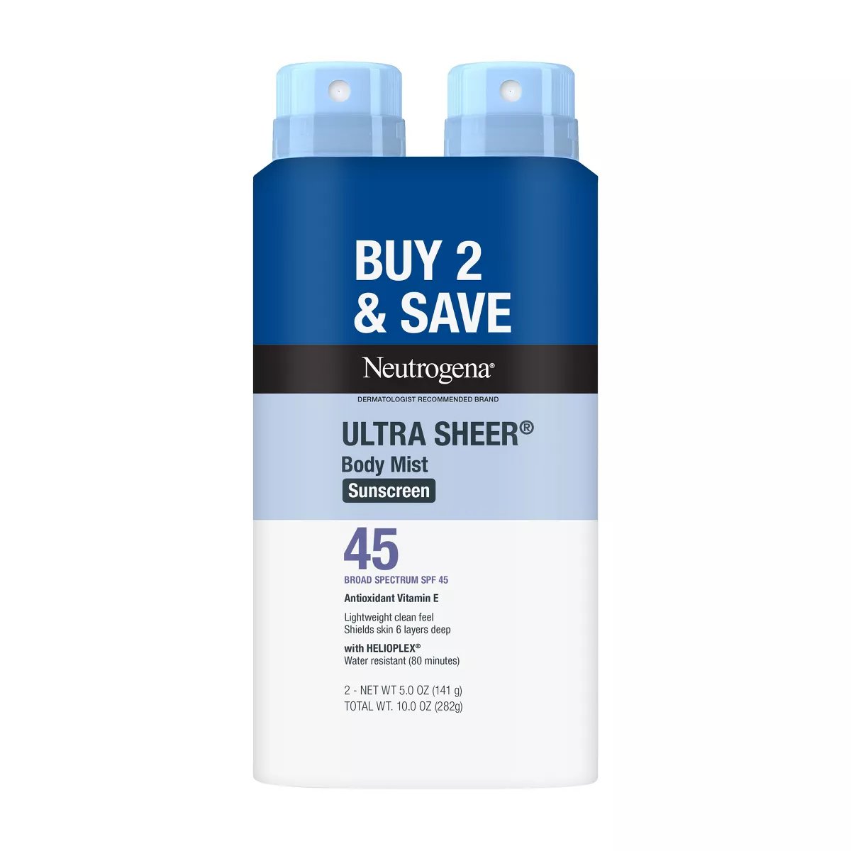 Neutrogena Ultra Sheer Spray - Twin Pack - SPF 45