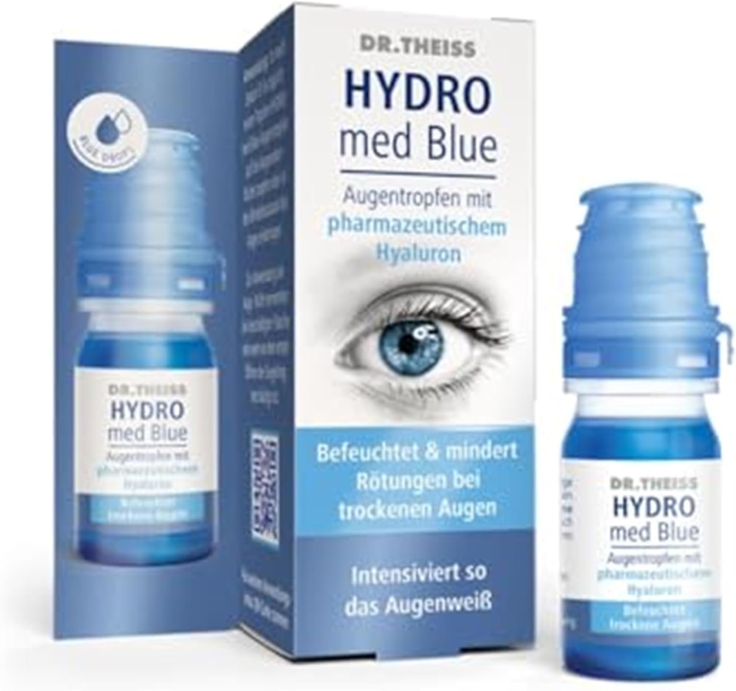 Dr. Theiss HYDRO med Blue Eye Drops with Pharmaceutical Hyaluronic Acid ...