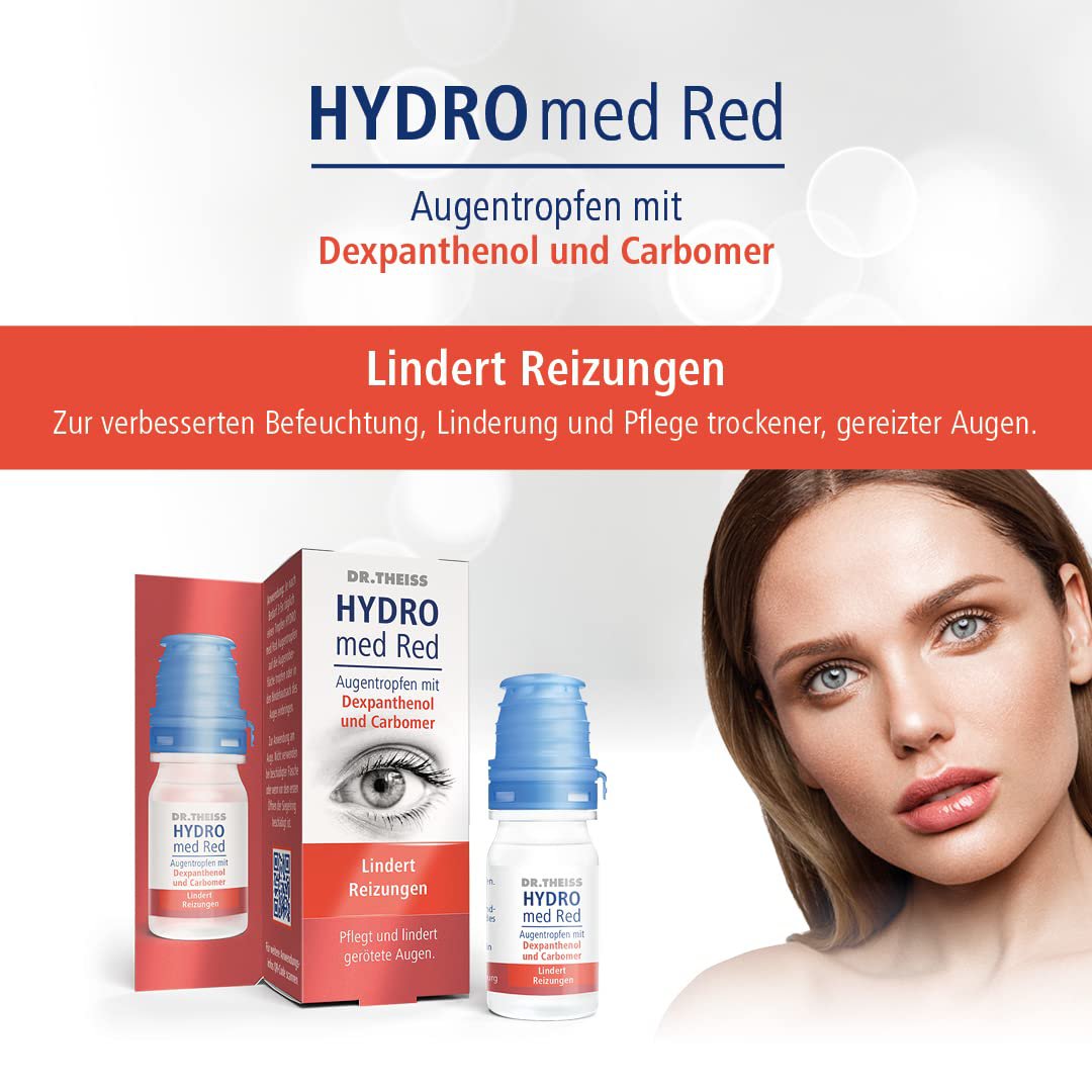 Dr. Theiss Hydro med Red Eye Drops for Improved Moisturising, Relief ...