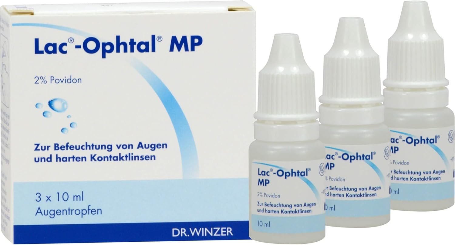 Lac-Ophtal MP Eye Drops, 3 x 10 ml