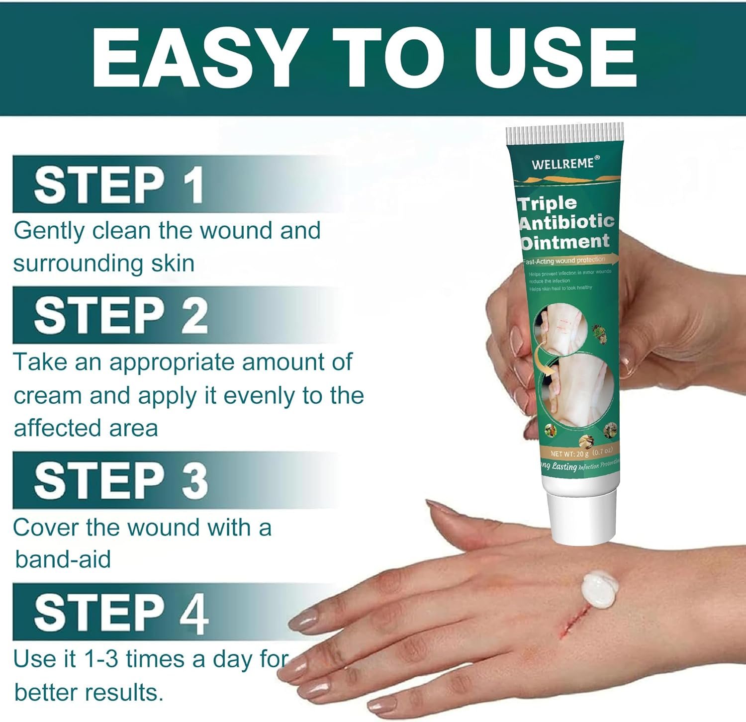 Wound Healing Ointment 20g – Relieves Abrasions, Promotes Healing ...