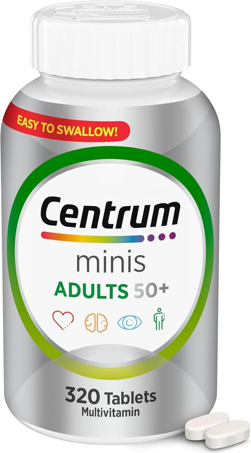 Centrum Silver Adults 50+ Multivitamin – 320 Tablets for Memory ...