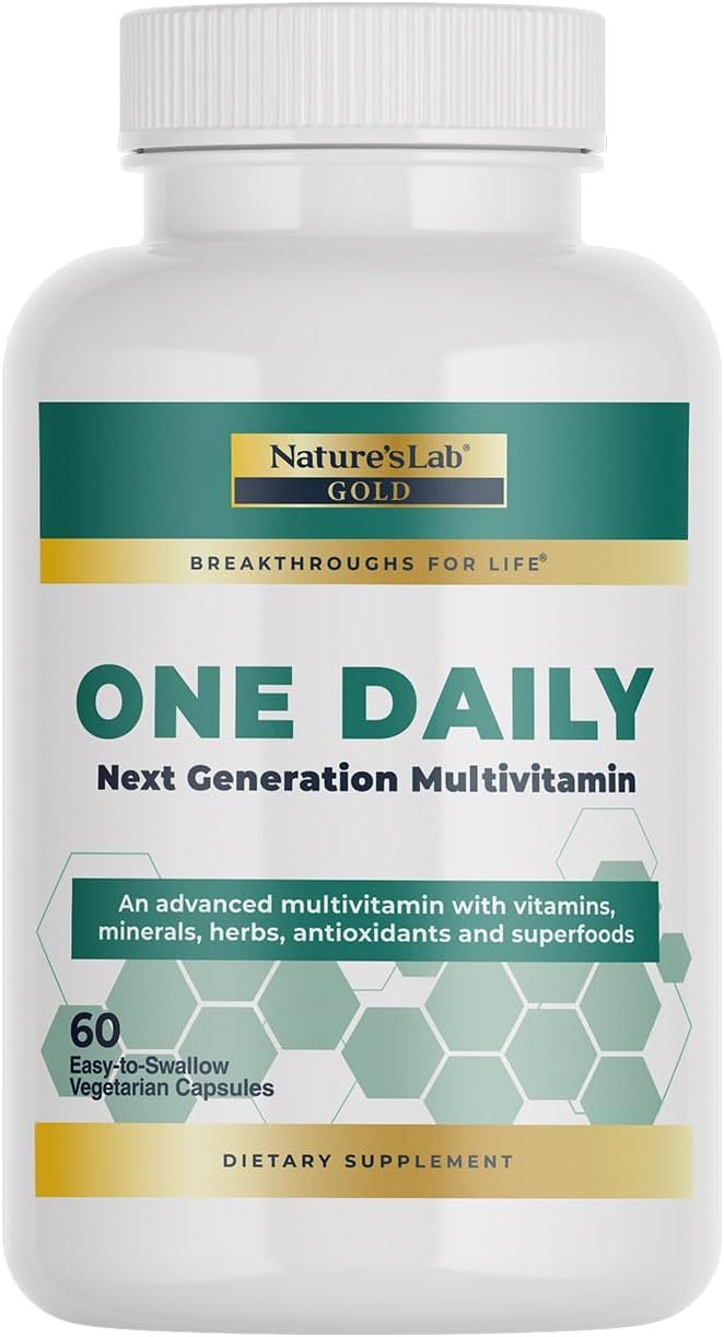 Nature's Lab Gold One Daily Multivitamin - Contains 19 Essential ...