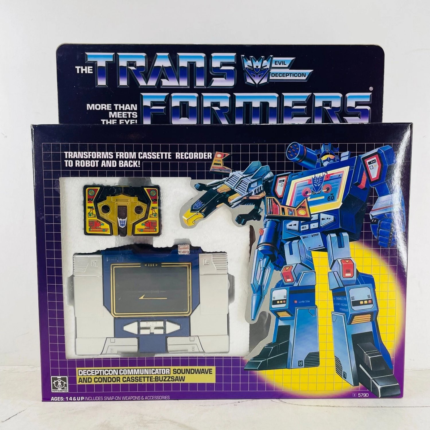 Transformers G1 Decepticon Communicator Soundwave Condor Cassette ...