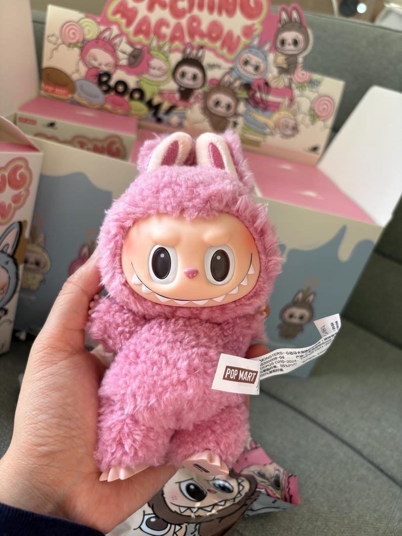 LABUBU V1 Exciting Macaron Vinyl Face Blind Box Mystery Box Sealed Case ...