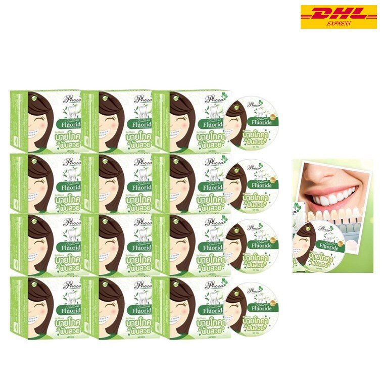 12x25g By Phoca Thai Herbal Toothpaste Natural Fluoride Teeth Gum car