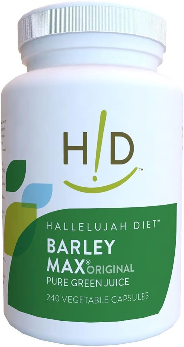 Hallelujah Diet Organic BarleyMax – Barley & Alfalfa Vegetable Capsules ...