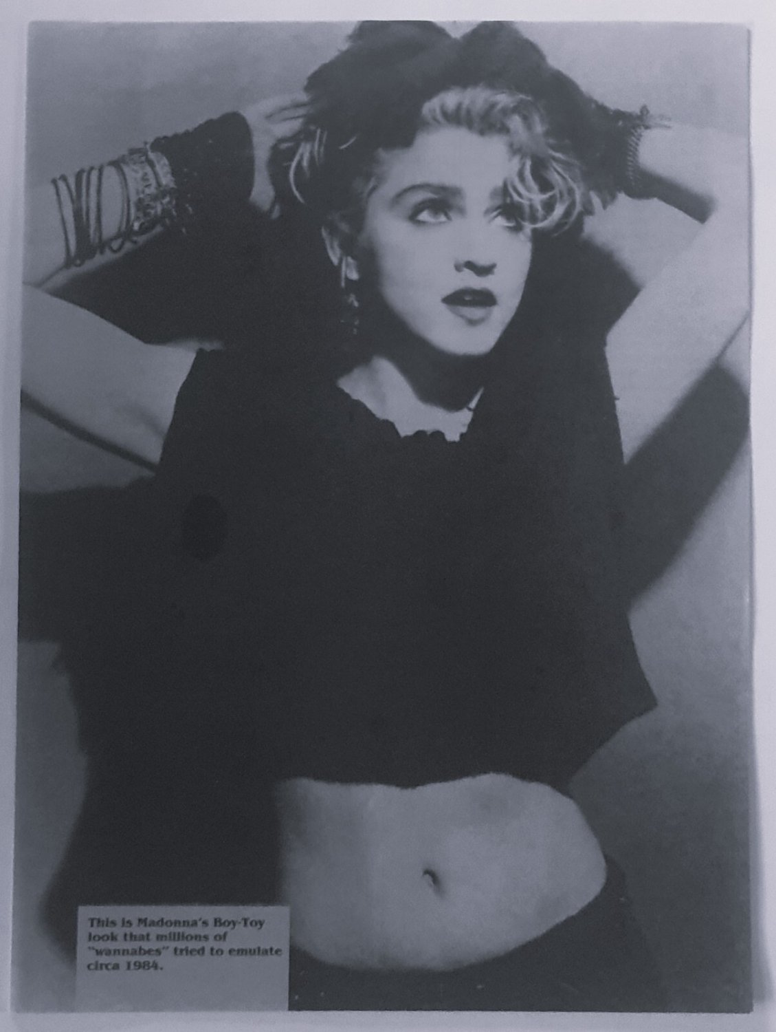 MADONNA Super Teen magazine pin-up pull-out poster 1 page 1984 Boy Toy ...