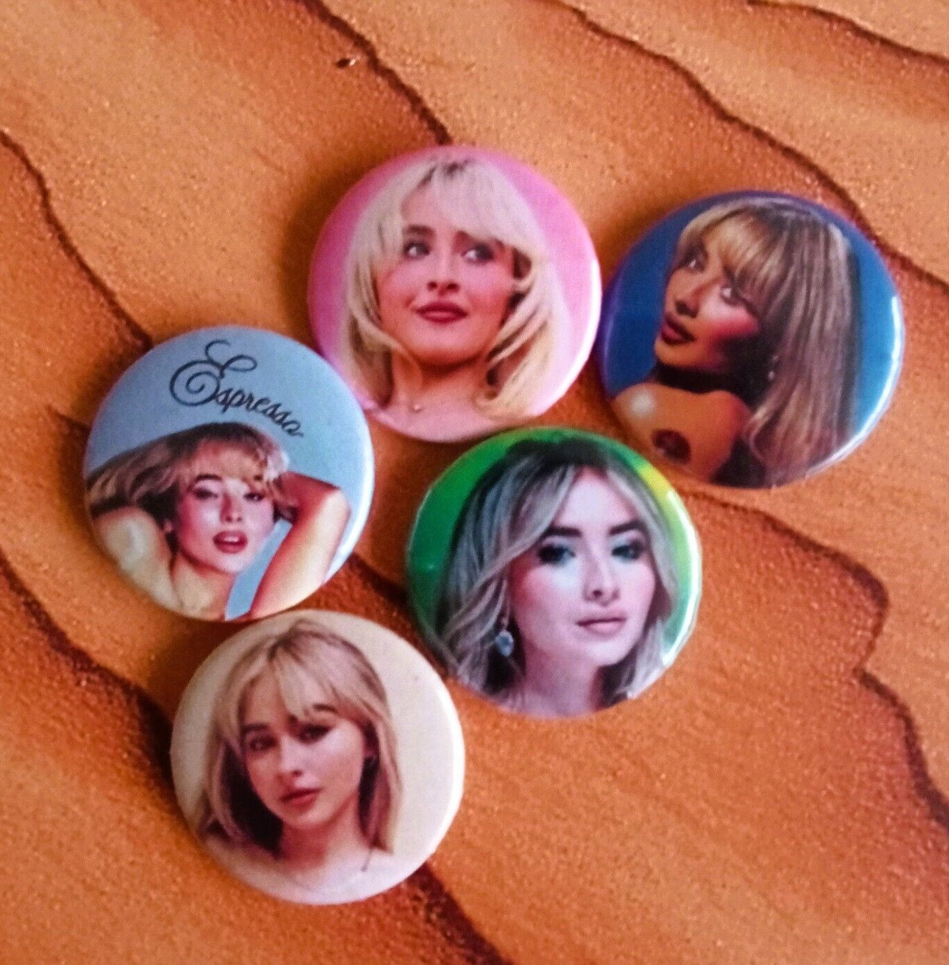 SABRINA CARPENTER Badge Button Set 25mm 1" Pins Pinback Espresso Eyes ...