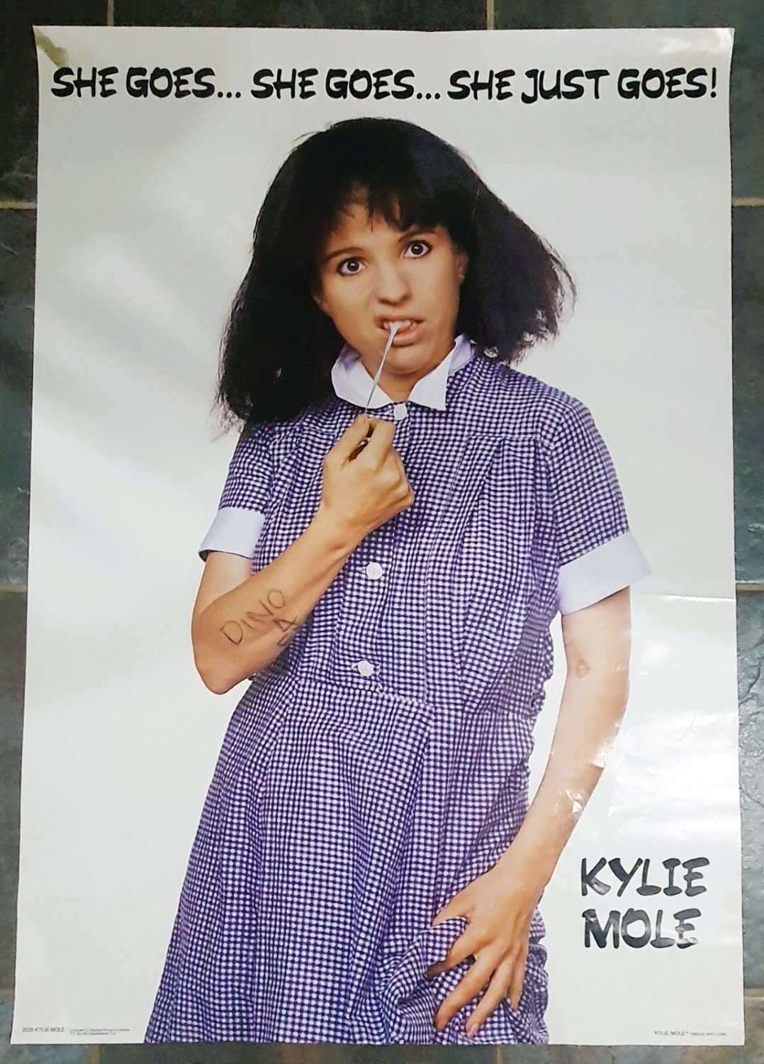 KYLIE MOLE rare vintage poster 1980s Mary-Anne Fahey Comedy Company ...