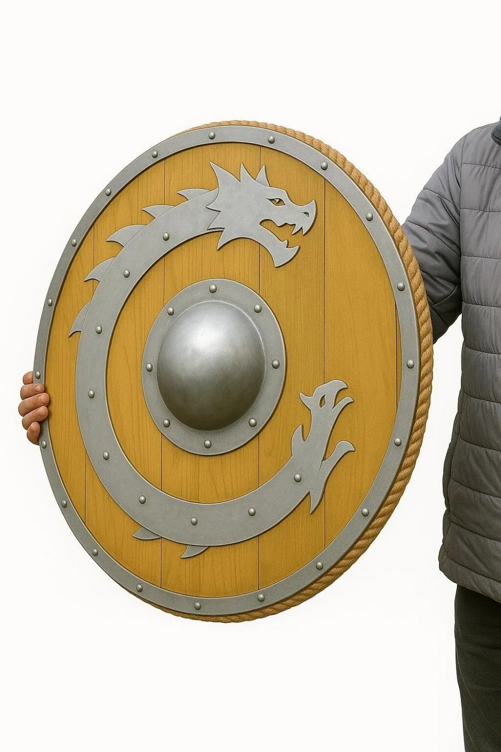 Handmade Viking Shield Round Medieval Shield for Viking Costume, Shield
