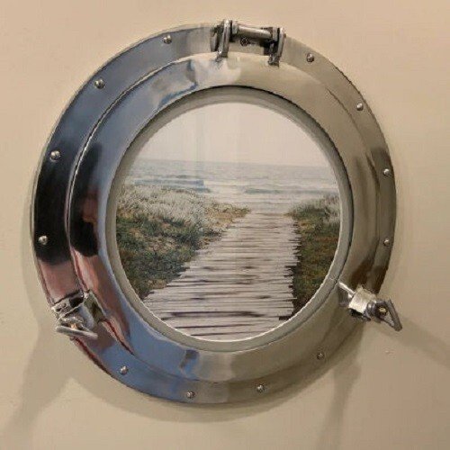 Maritime Antique Porthole Round Window Glass Nautical Boat Ship ...