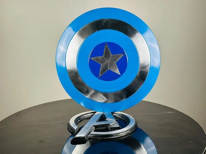 Legend Steve Rogers Shield Comic Super-Soldier Ropleplay Metal Shield ...