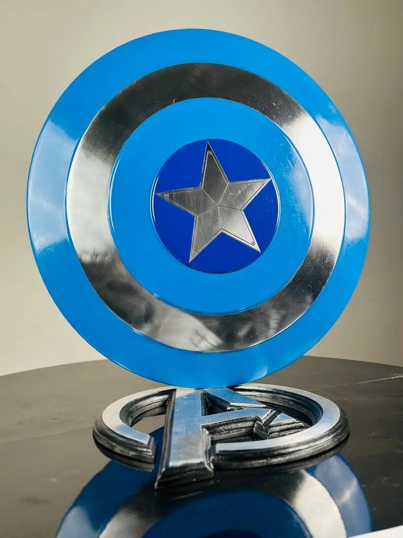 Legend Steve Rogers Shield Comic Super-Soldier Ropleplay Metal Shield ...