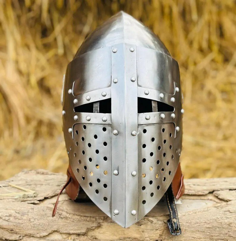 Medieval Bascinet Barbute Helmet Knight Armor Helmet Best gift for ...