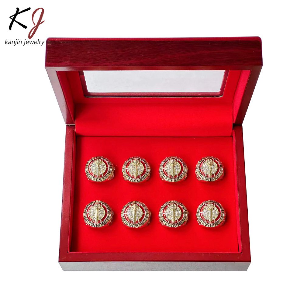 NBA Hall of Fame Ring Set 8 Players: Kobe Jordan McGrady Iverson Shaq+BC20