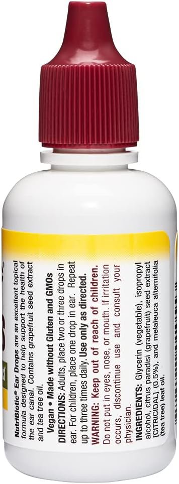 NutriBiotic – Ear Drops, 1 Fl Oz | Gentle & Soothing Ear Support