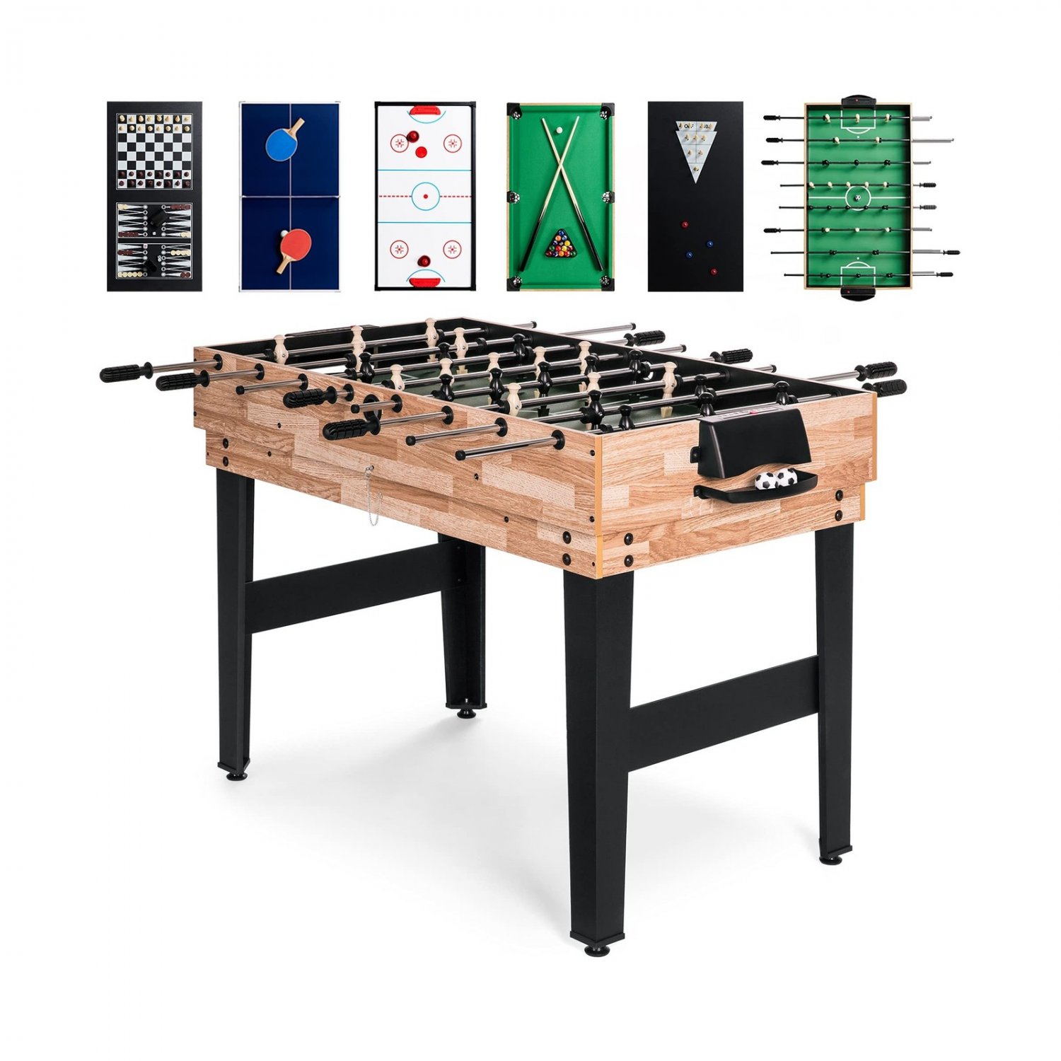 Best Choice Products 2x4ft 10-in-1 Combo Game Table Set for Home, Game ...