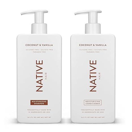 Native Coconut & Vanilla Shampoo and Conditioner Contain Naturally ...