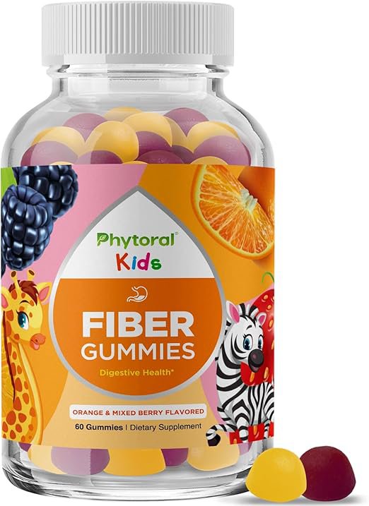 High Prebiotic Fiber Gummies for Kids - Dietary Fiber Supplements for ...