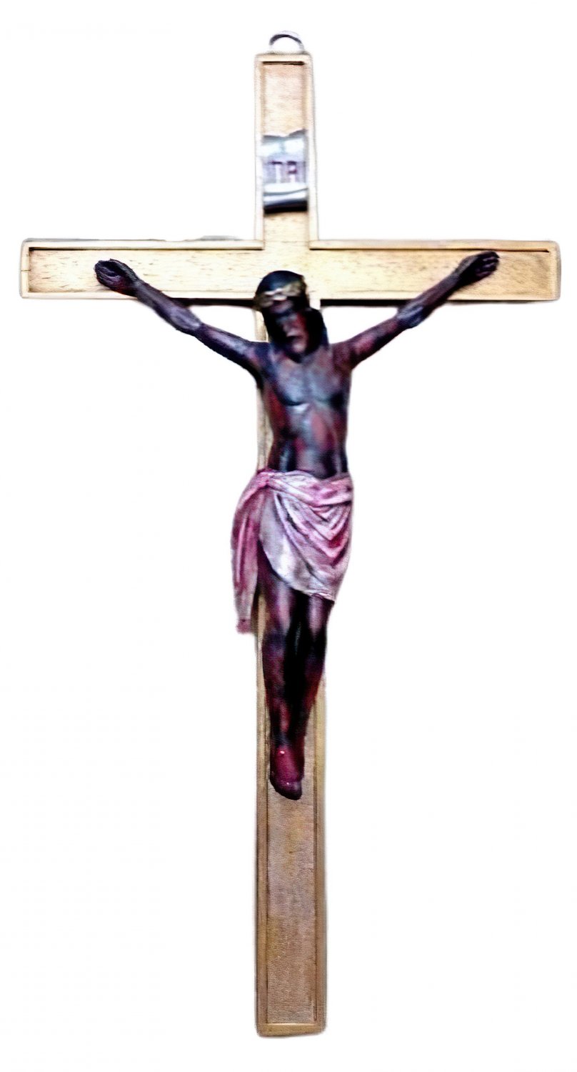 Antique Spanish Christ of Lepanto Crucifix Wall Cross
