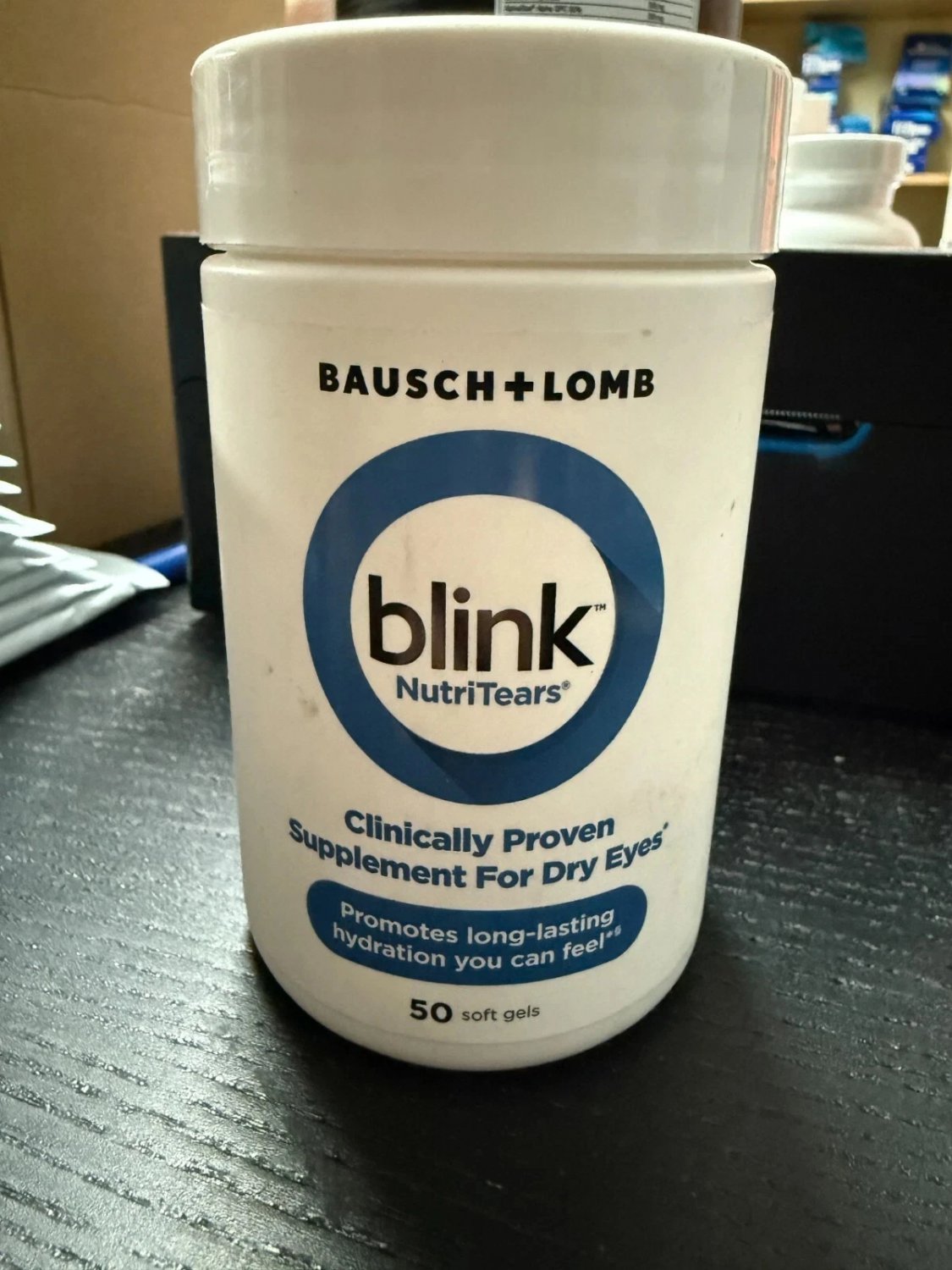 Blink Nutri-tears Supplement for Dry Eyes, Long Lasting Eye Relief, 50 ...