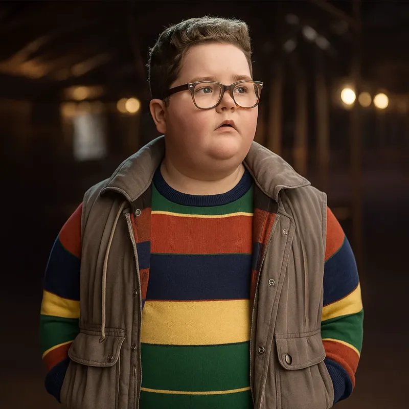 Stranger Things S05 Jake Connelly Brown Vest