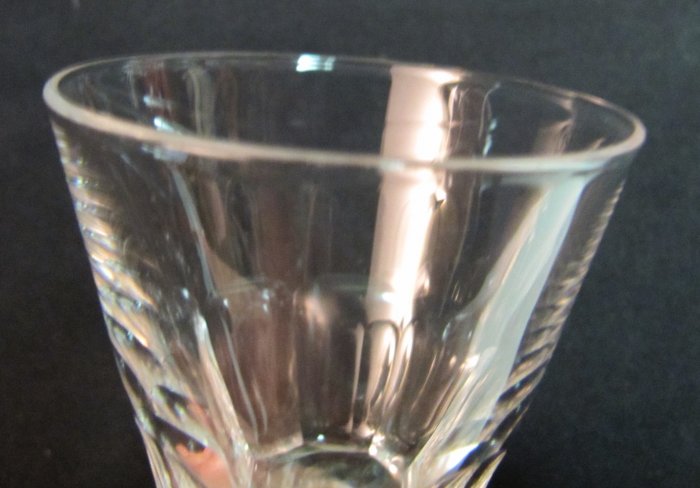 Mint VAL ST LAMBERT VSL Crystal Cordial Glass Faradet Arched Panels ...