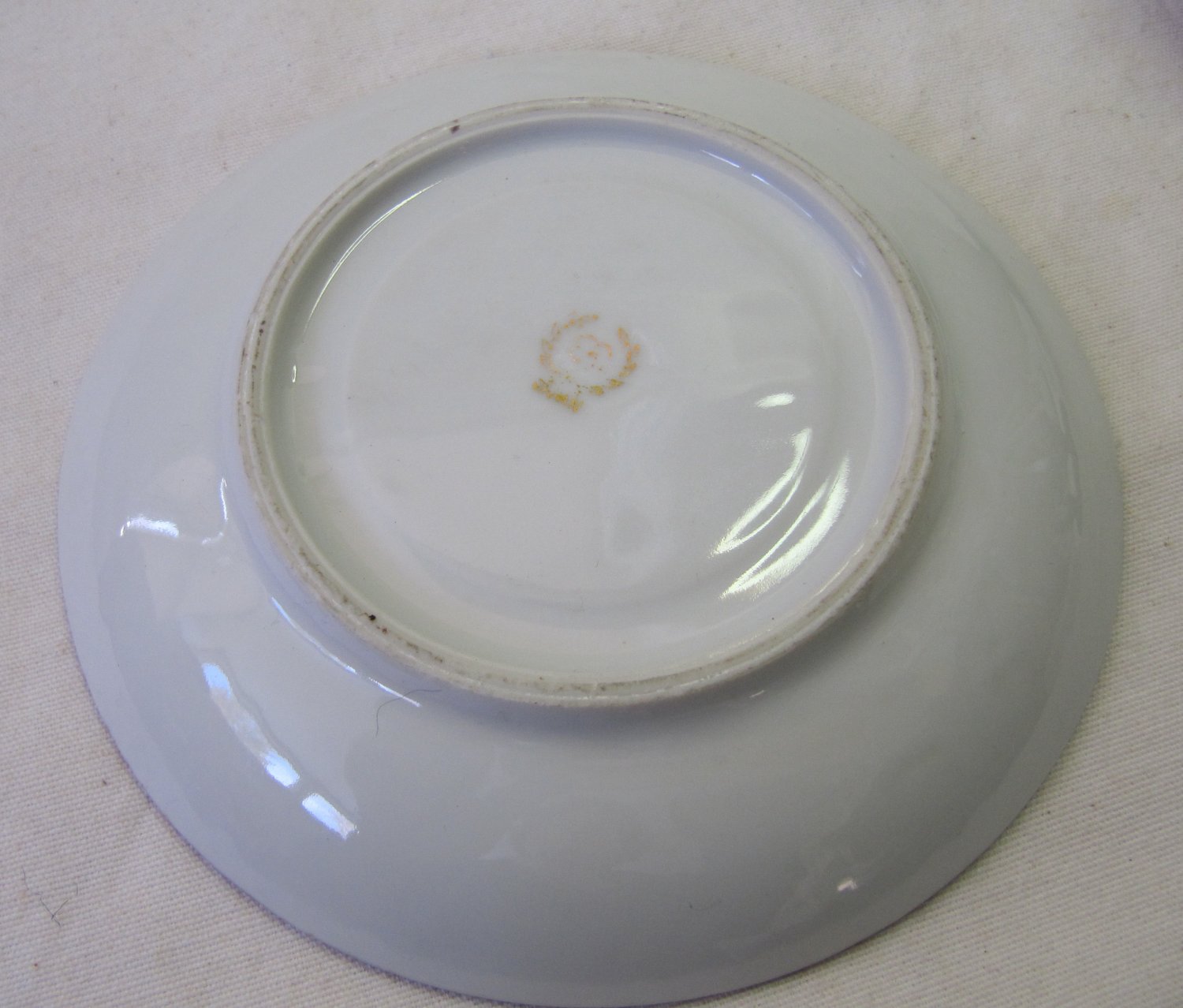 Vintage Japan Nippon Yoko Boeki Lusterware Cup & Saucer Aqua Fruit ...