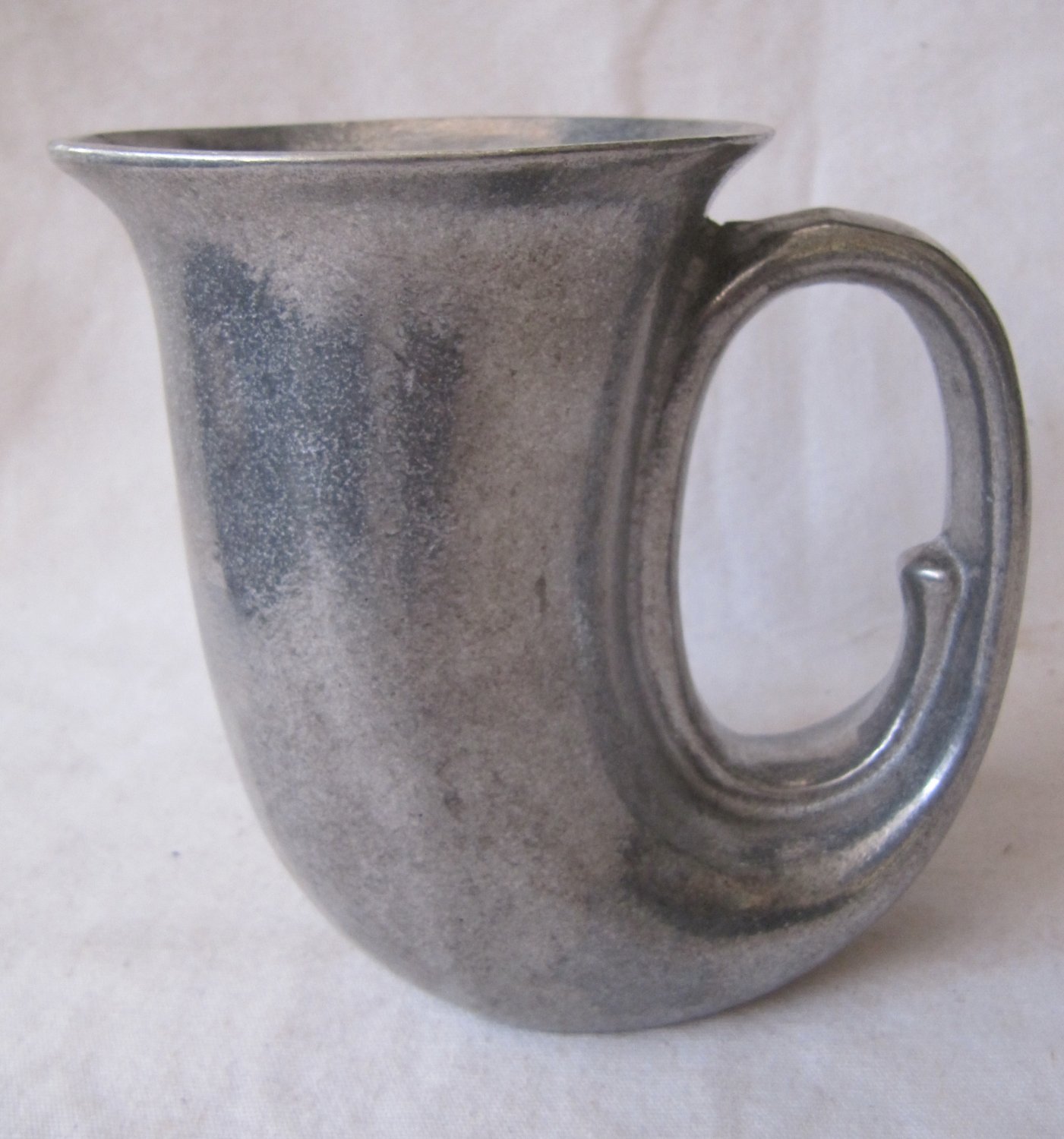 Vintage Wilton Armatele Pewter Mug Beer Horn Curved Shape Marked 5 ...